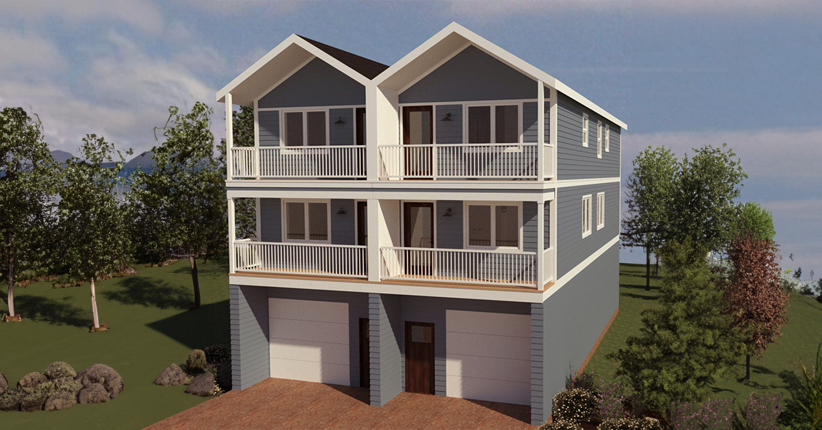 Townhome – Berkeley 1 Duplex – Irontown Modular