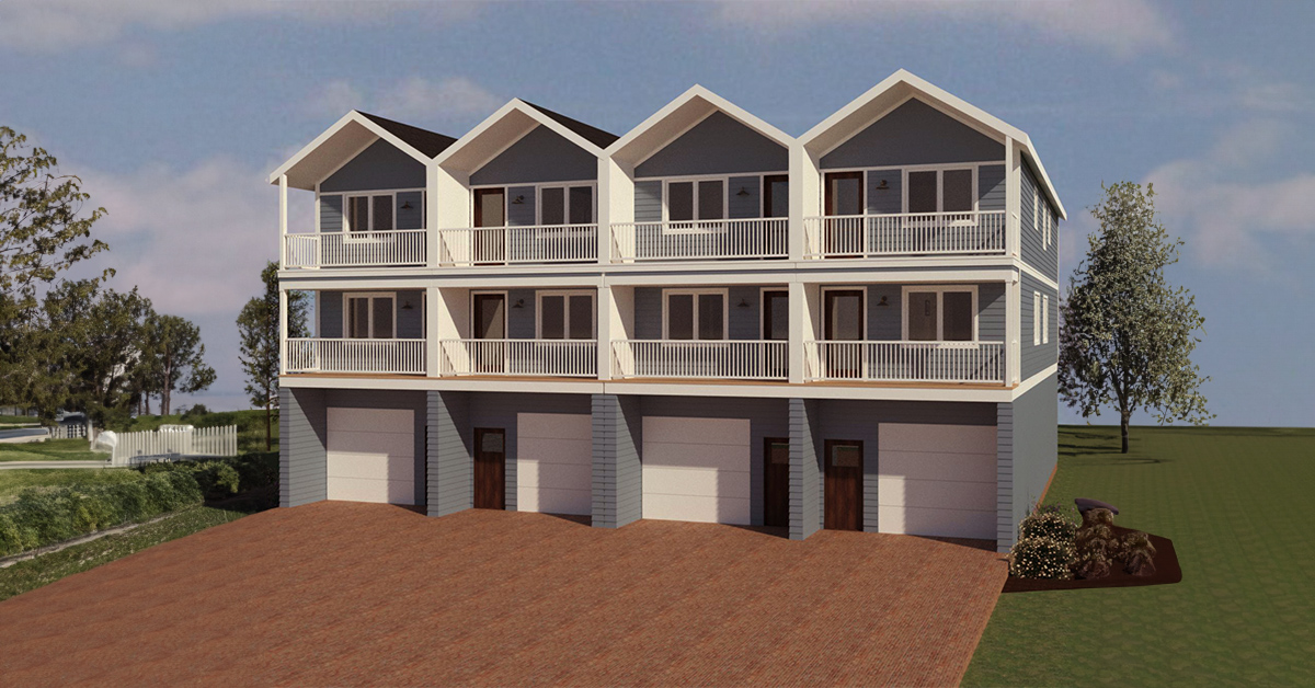 Townhome – Berkeley 1 Fourplex – Irontown Modular