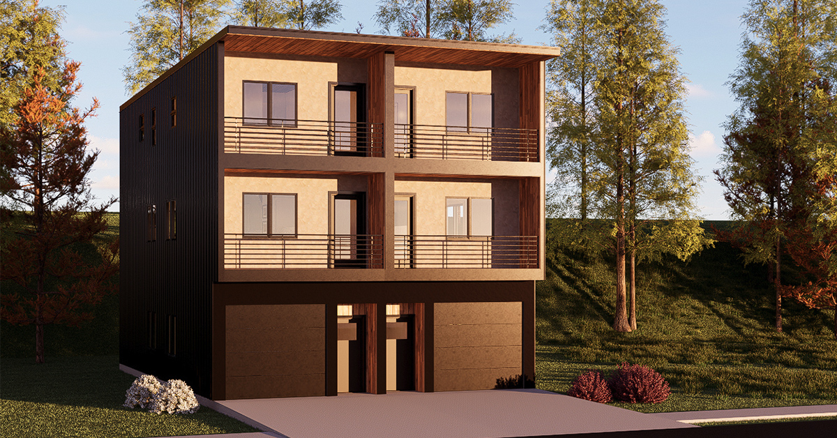 Townhome – Berkeley 2 Duplex – Irontown Modular