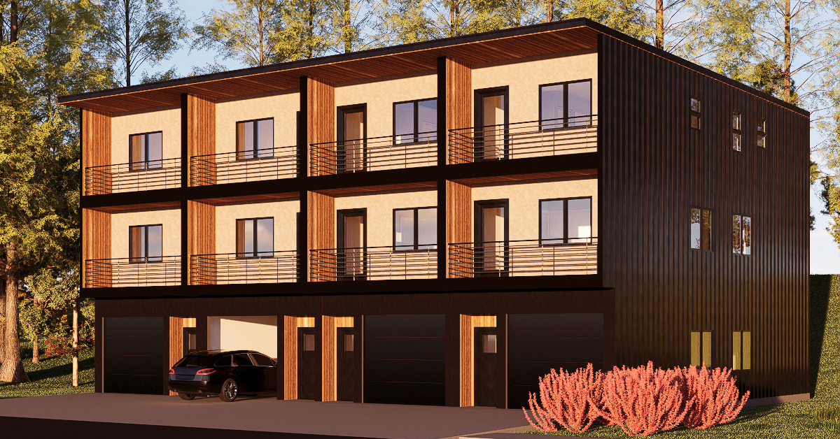 Townhome – Berkeley 2 Fourplex – Irontown Modular